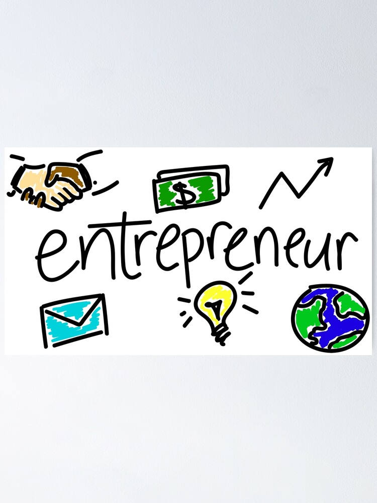 "entrepreneur" Poster for Sale by tifftaff | Redbubble