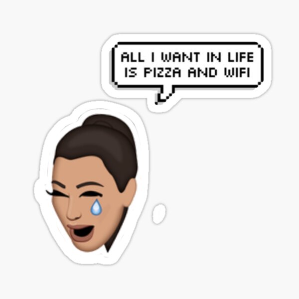 "Kim Crying" Sticker by aligutyshop | Redbubble