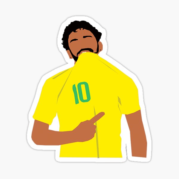 "Neymar Jr " Sticker for Sale by SudieDoiron | Redbubble
