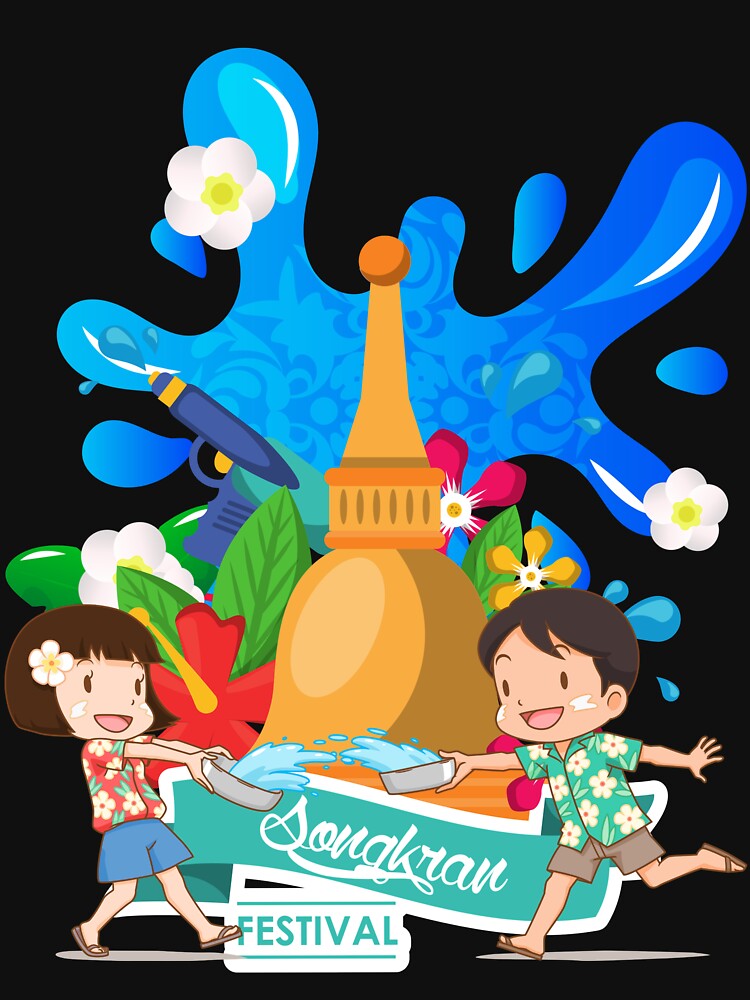 "Songkran in Thailand" Essential T-Shirt for Sale by Easy-Shop24 ...