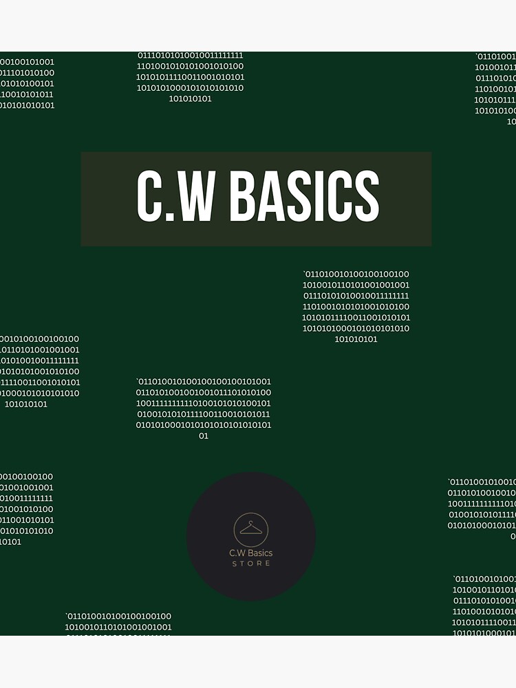 "C.W Basics Green Modern Designe" Sticker for Sale by CW-Basics | Redbubble