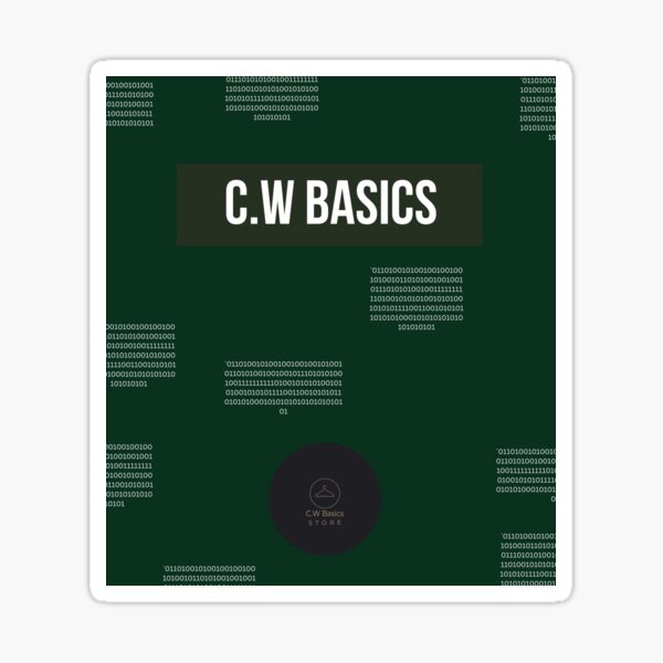 "C.W Basics Green Modern Designe" Sticker for Sale by CW-Basics | Redbubble