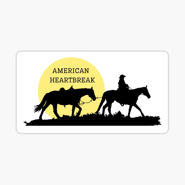 "American Heartbreak " Sticker for Sale by sarahdan03 | Redbubble