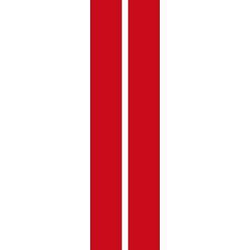 "Racing Stripes (Red on white)" Poster for Sale by STUDIO-72 | Redbubble