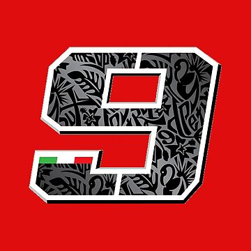 "Danilo Petrucci number 9 Ducati WSBK" Sticker by racefanatic | Redbubble