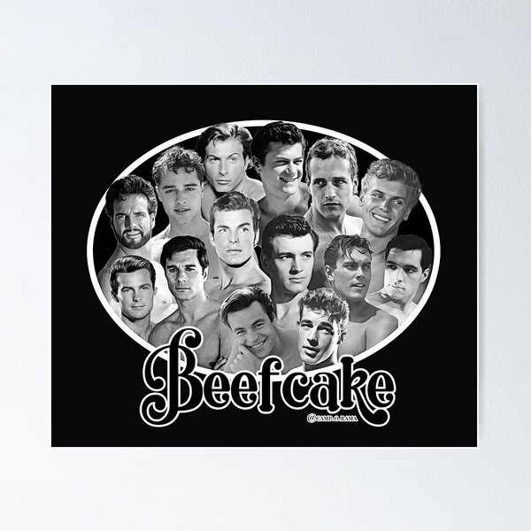 "Hollywood Beefcake" Poster for Sale by Camp-o-rama | Redbubble