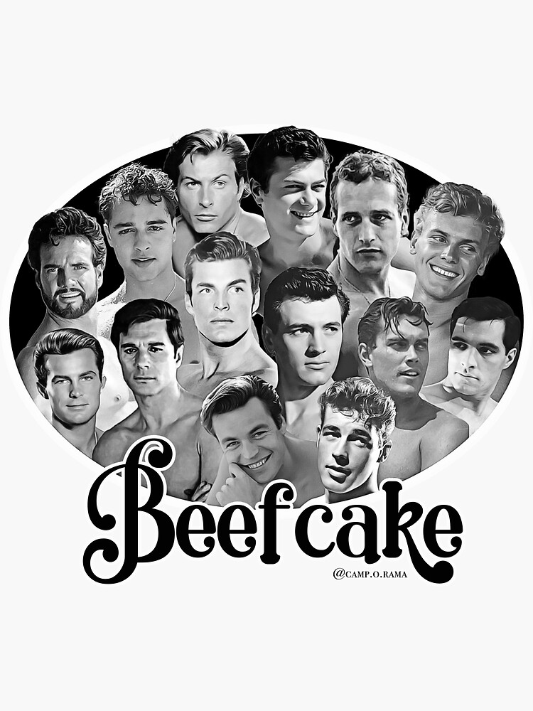 "Hollywood Beefcake" Sticker for Sale by Camp-o-rama | Redbubble