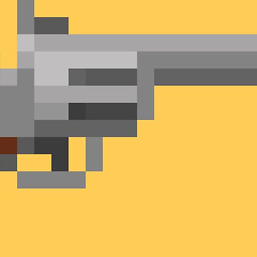 "revolver pixel art" Sticker by minimalgoldn | Redbubble