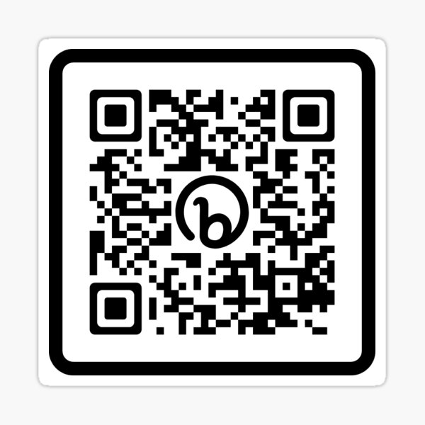 Never Gonna Give You Up Rick Astley QR Code Sticker