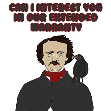 Edgar Allan Poe Meme Poster For Sale Mit "Quoth Der Rabe, "Lol, Nö"