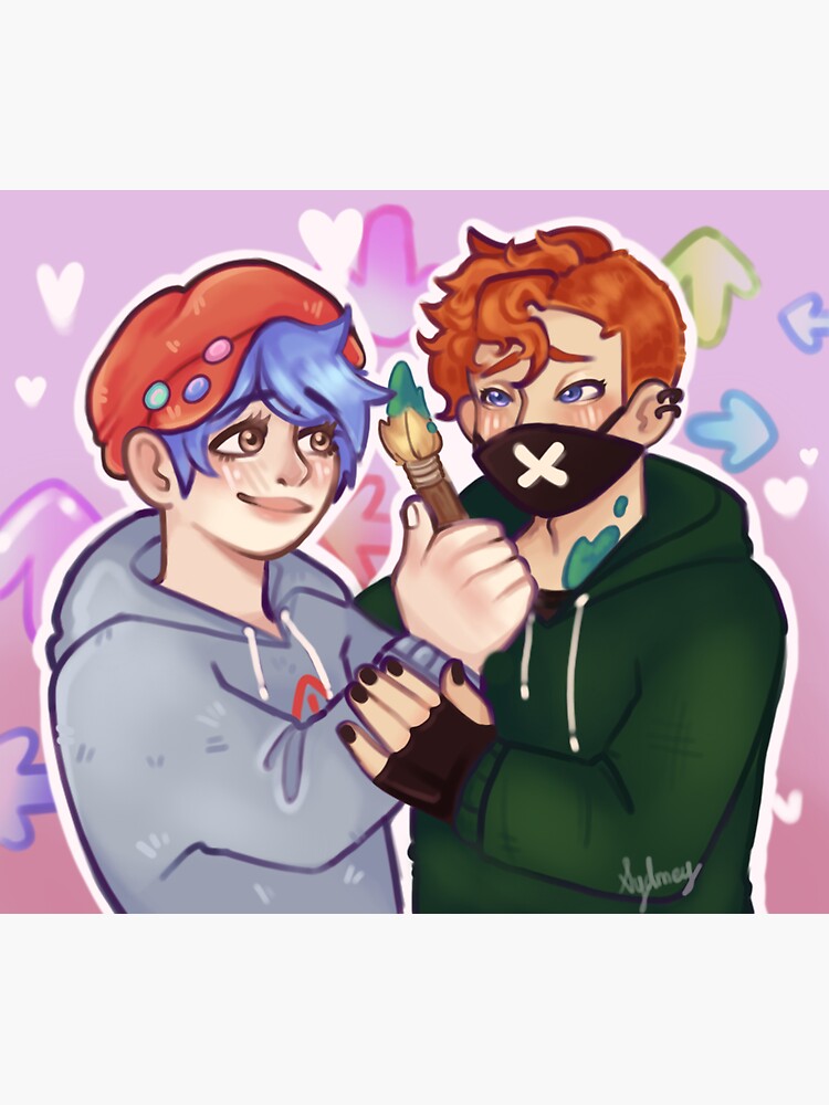 "Soft BF and Soft Pico (FNF)" Sticker for Sale by Sydney Beattie ...