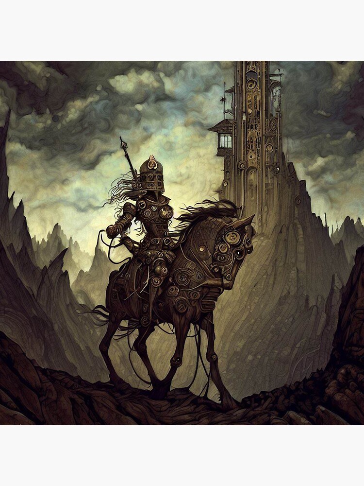 "Clockwork Knight and Tower N0. 1" Sticker for Sale by Michael Nurmi ...