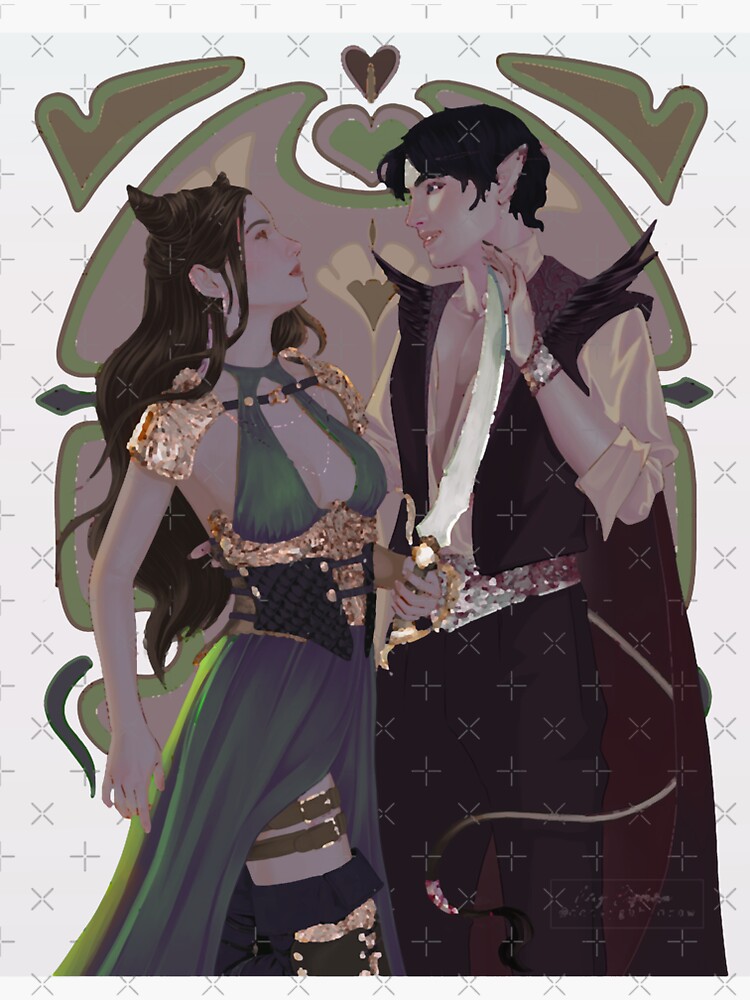 "Jude and Cardan From The Cruel Prince (Fanart) Long " Sticker for Sale ...