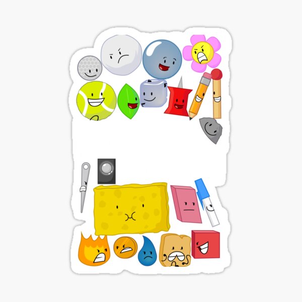 "BFDI Poster Black" Sticker for Sale by MelissaFishe | Redbubble