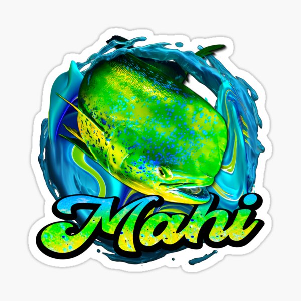 "Mahi Mahi Extreme Saltwater Fishing " Sticker for Sale by ArcT ...