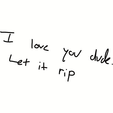 "The bear let it rip note Hulu fx tv show " Sticker for Sale by Denicbt ...