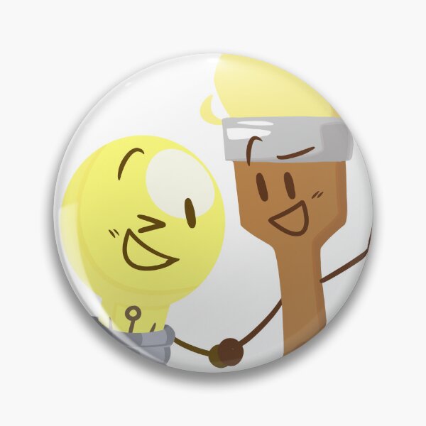 "Lightbulb x Paintbrush (Inanimate Insanity)" Pin for Sale by PuppyRelp ...