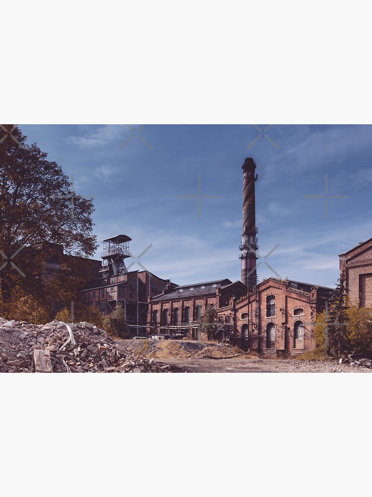 "Mylowice colliery during demolition" Sticker for Sale by kohlenjunge | Redbubble