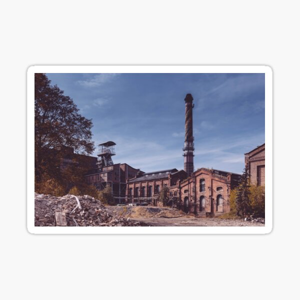 "Mylowice colliery during demolition" Sticker for Sale by kohlenjunge ...