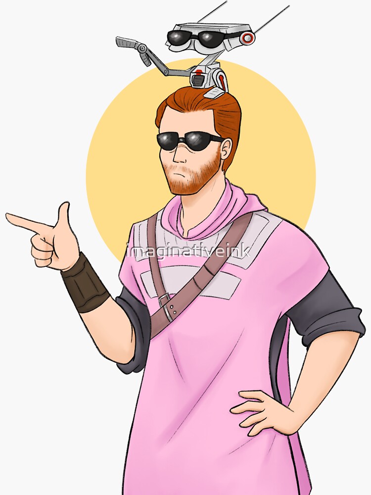 "Cool Cal and BD-1" Sticker for Sale by imaginativeink | Redbubble