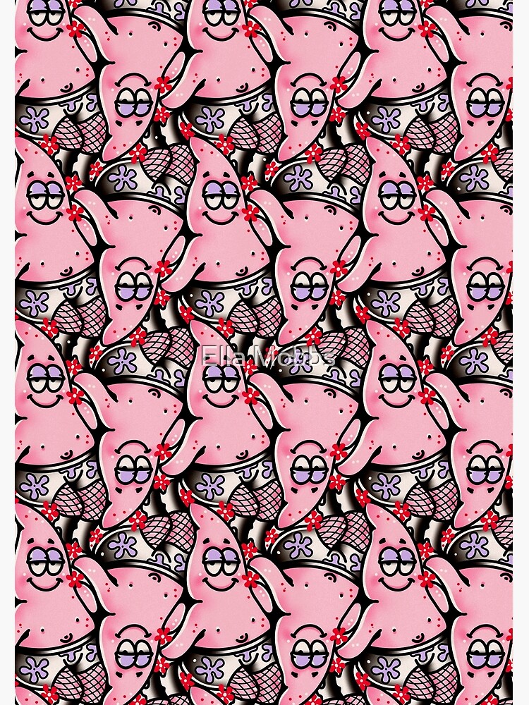 "Patrick Fan Art Traditional Tattoo Flash Style Print by Ella Mobbs ...