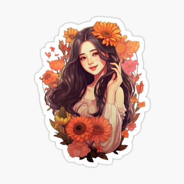 "Jisoo Flower Sticker" Sticker for Sale by 2ndSept | Redbubble