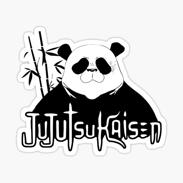 Minimalist Panda Jjk Sticker For Sale By Thundersome Redbubble