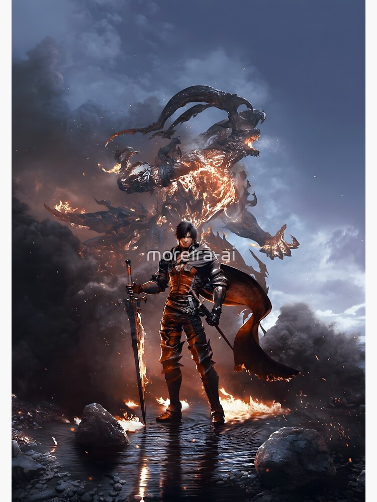 "Final Fantasy XVI - Clive" Poster for Sale by moreira-ai | Redbubble