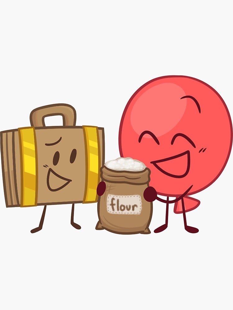 "Suitcase and Balloon (Inanimate Insanity)" Sticker for Sale by ...