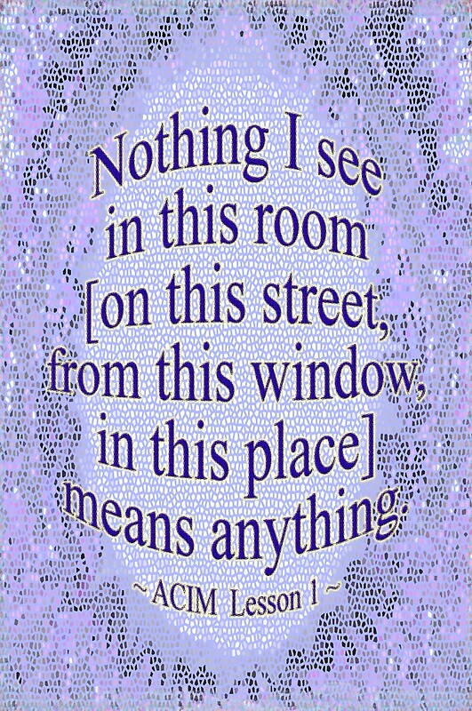 «ACIM ~ Lección 1» de ACIM-LOVE | Redbubble