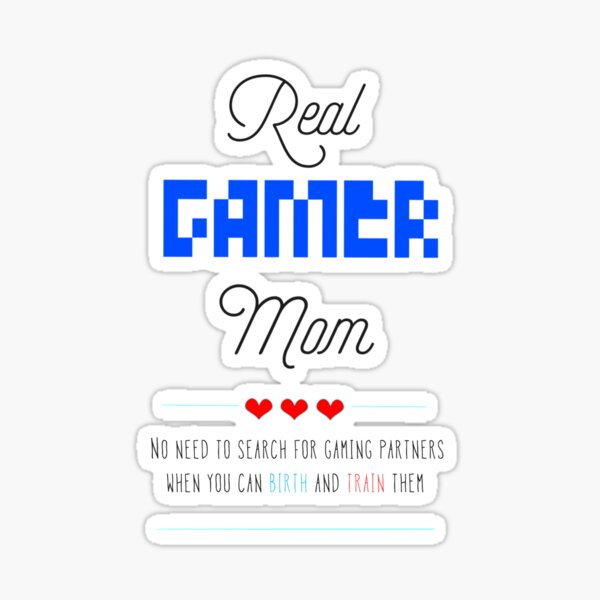 "Gamer Mom" Sticker for Sale by 3lue5tar | Redbubble