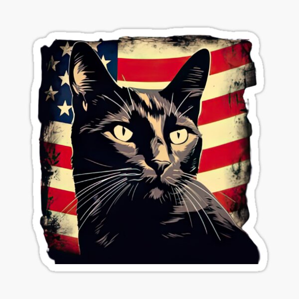 ""Proudly Feline: Cat Therian USA Flag Design Celebrating Cat Lovers ...