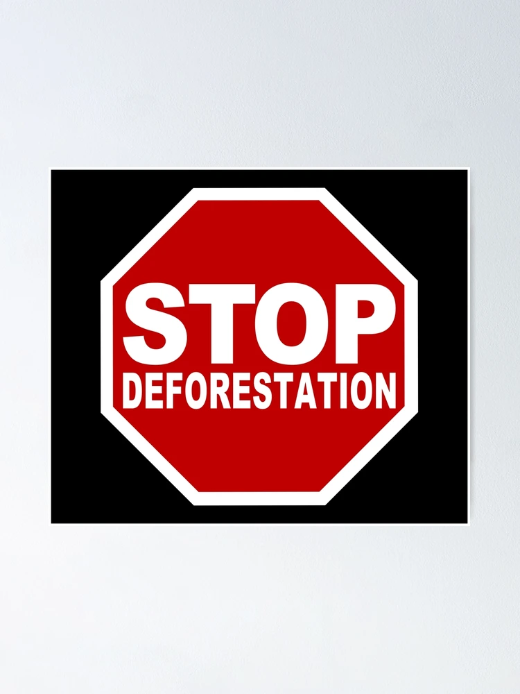 Stop Deforestation Sign Stop Deforestation Stock Vector Images Alamy