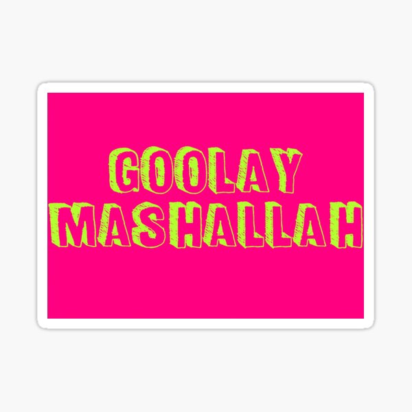 "Goolay Mashallah" Sticker for Sale by mayazaben | Redbubble