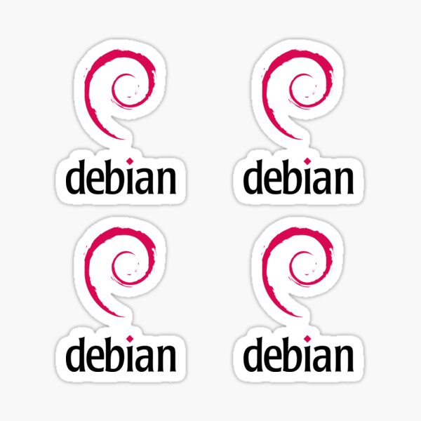 "DEBIAN (4x / Model 3)" Sticker for Sale by GreenPhosphor | Redbubble