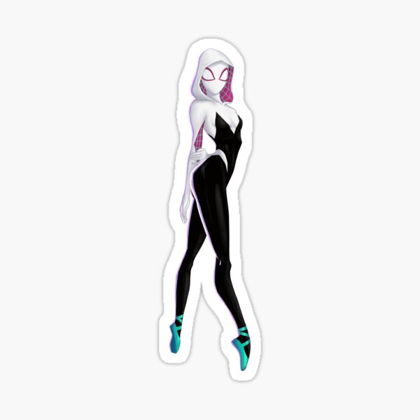"Spider-Gwen Stacy - spider verse" Sticker for Sale by edgemaan | Redbubble