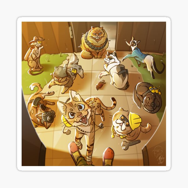 "kitty cat tf2" Sticker for Sale by The-Melon-Owl | Redbubble