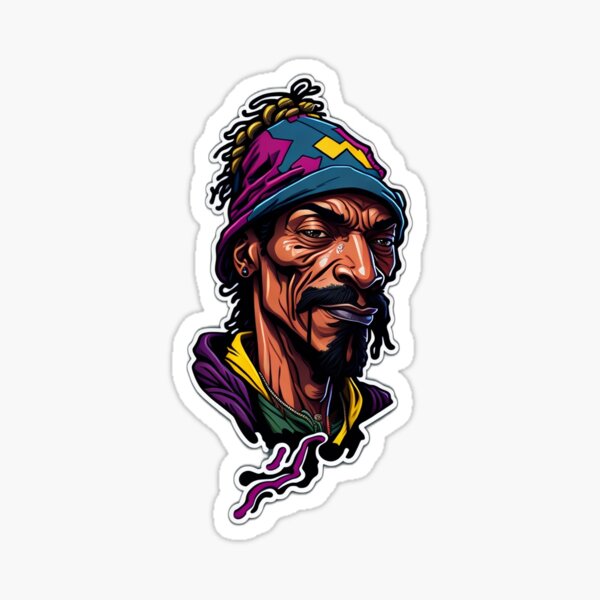 "sticker Snoop, cartoon style" Sticker by Javidsq | Redbubble