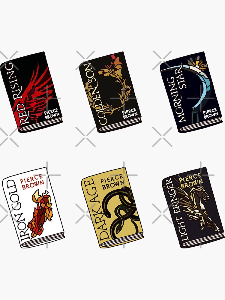 "Red Rising Saga books" Sticker for Sale by lalashellsArt | Redbubble