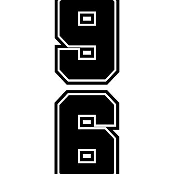 "Number 96" Sticker for Sale by Gajaman Creations | Redbubble
