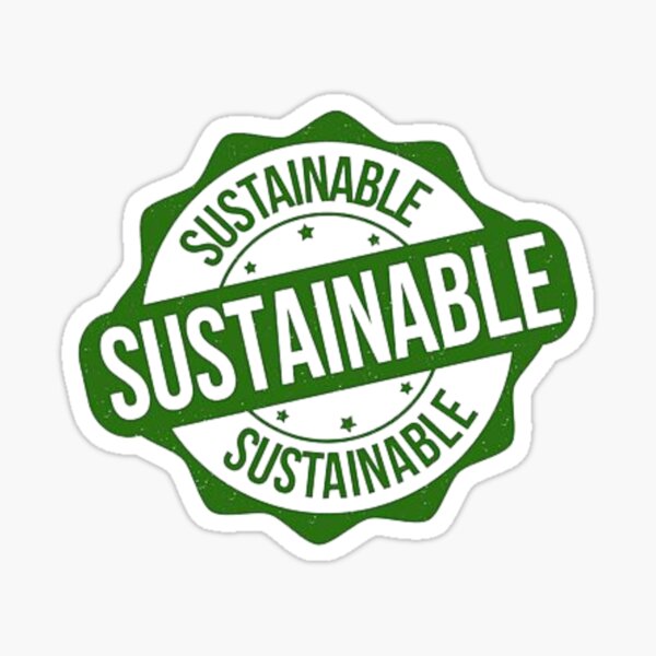 "Environmental sustainable products" Sticker for Sale by Elfie211 ...
