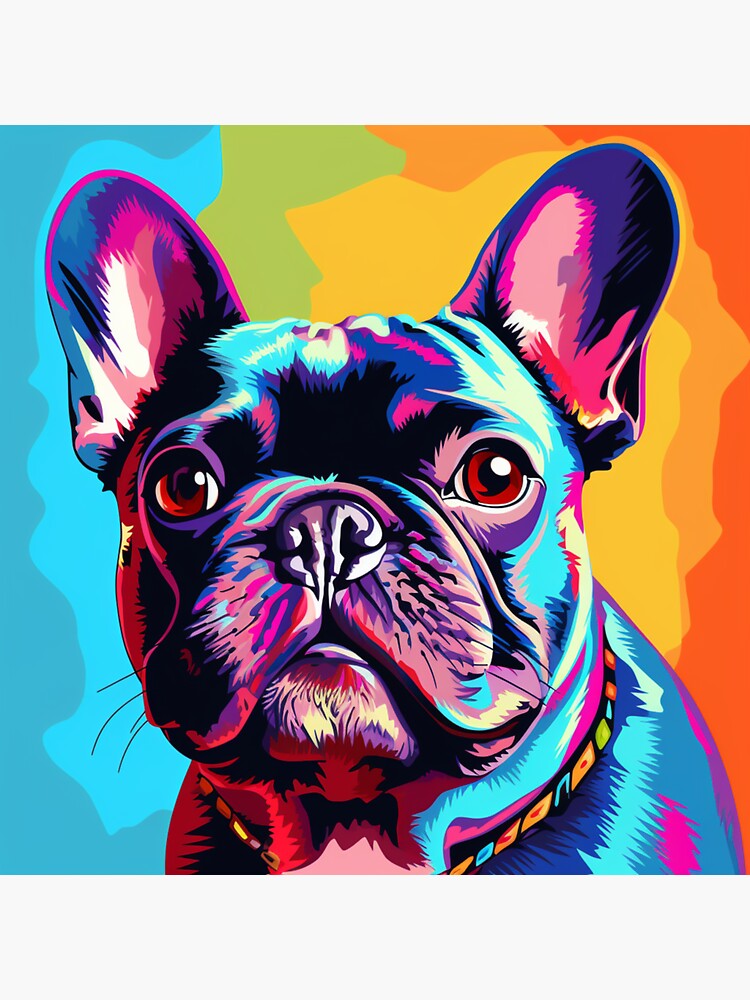 French Bulldog Pop Art