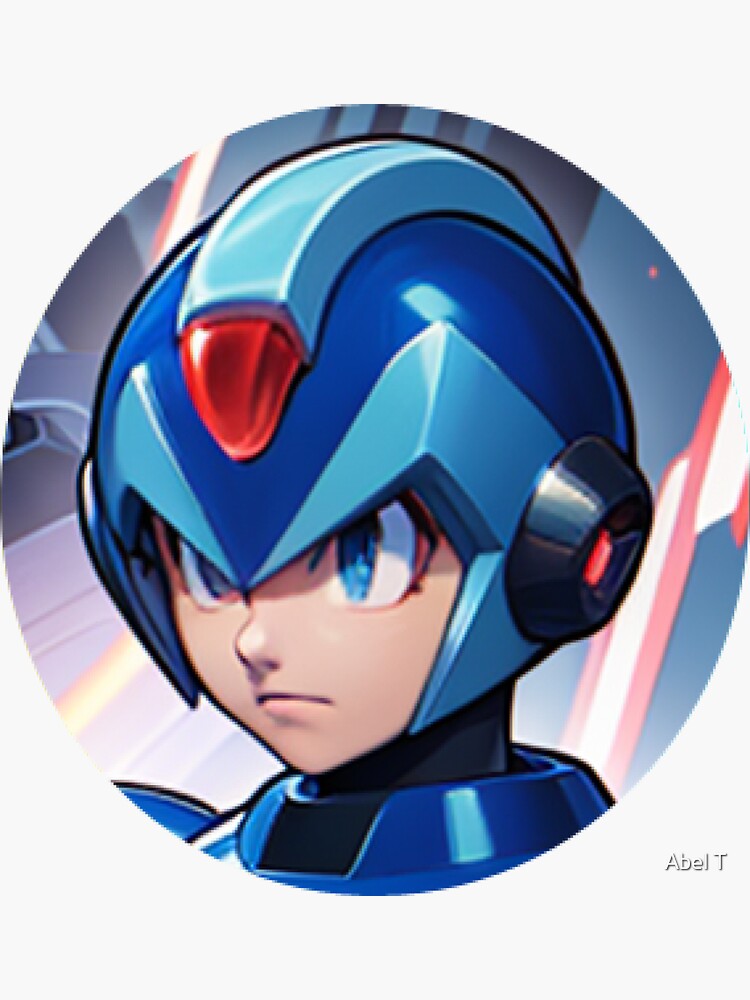 "Megaman x circle" Sticker for Sale by Abel T | Redbubble