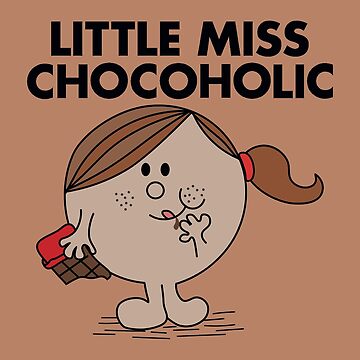 "Little Miss Chocoholic" Sticker for Sale by MoodleDoon | Redbubble
