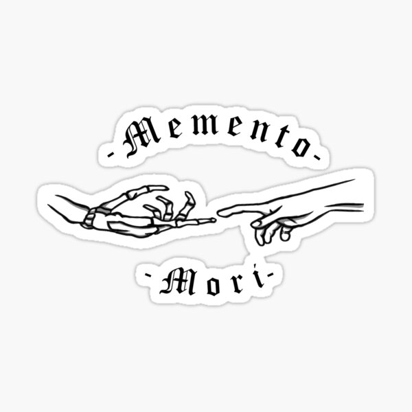 "Memento Mori " Sticker for Sale by Avirona | Redbubble