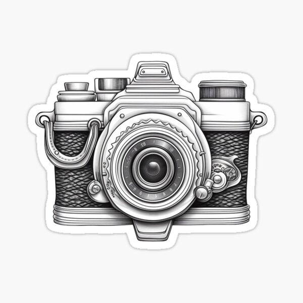"Vintage Camera" Sticker for Sale by GoodOldVintage | Redbubble