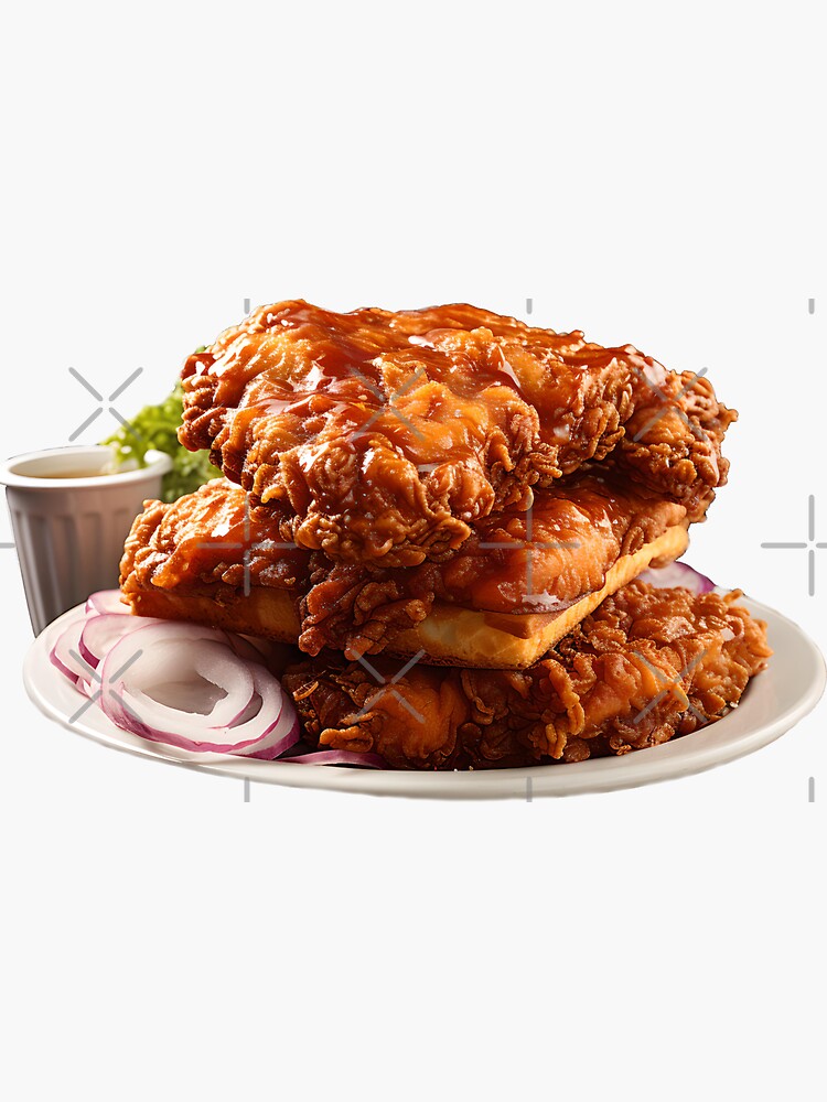 "Fried Chicken" Sticker for Sale by FlukesDream | Redbubble