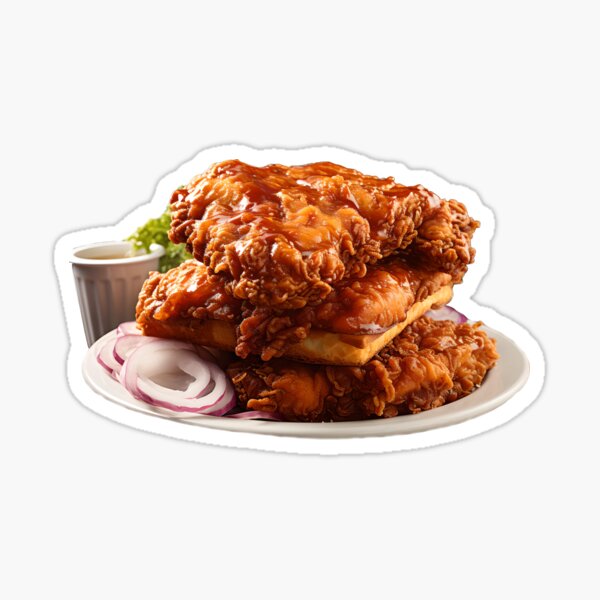 "Fried Chicken" Sticker for Sale by FlukesDream | Redbubble