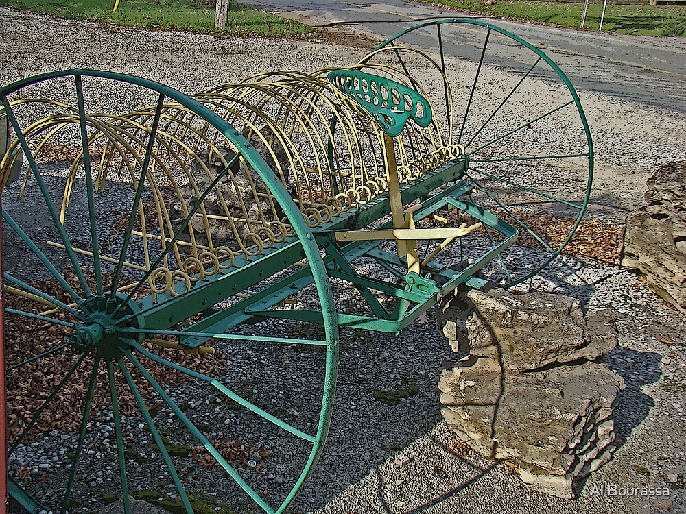 "Antique Hay Rake" by Al Bourassa | Redbubble