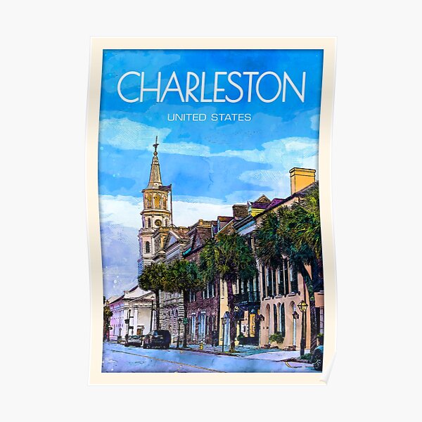 "Charleston Travel Art" Poster for Sale by nifroart2022 | Redbubble